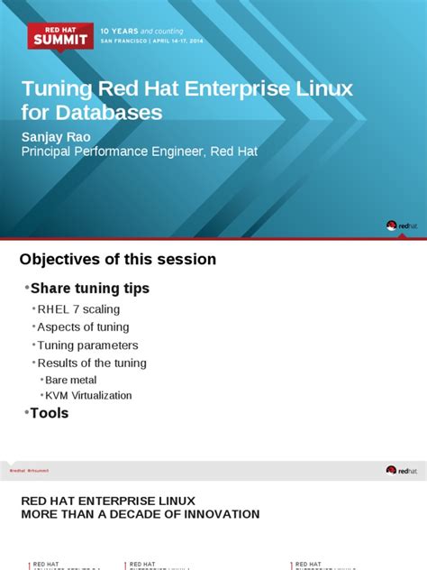 Rao W 0230 Tuning Rhel For Databases Pdf Thread Computing