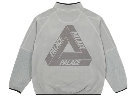 Palace Polartec 14 Zip Jacket Grey Mens Fw22 Us
