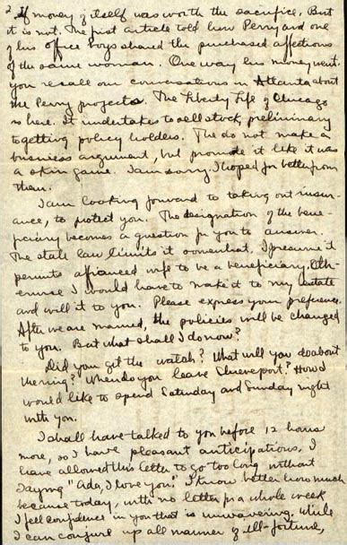 Letter From Chester To Ada Franklin Dearest Ada A Whole Week Without