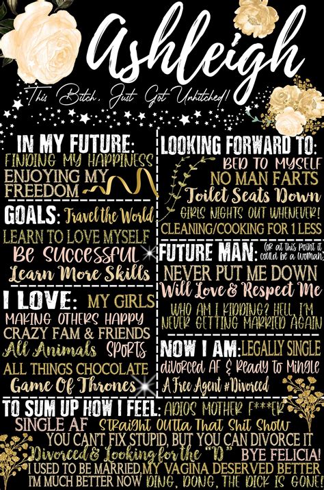 Divorced Woman Divorce Party Themes Just Divorced Party Etsy