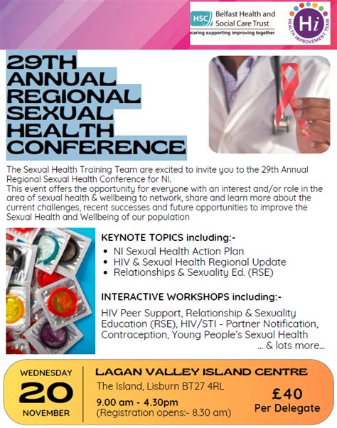 TH ANNUAL REGIONAL SEXUAL HEALTH CONFERENCE B Well Belfast