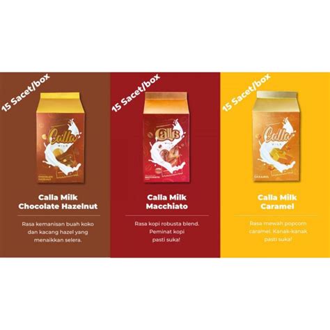 Calla Milk Chocolate Hazelnut Caremal Cendol Machianto By Calla Beauty
