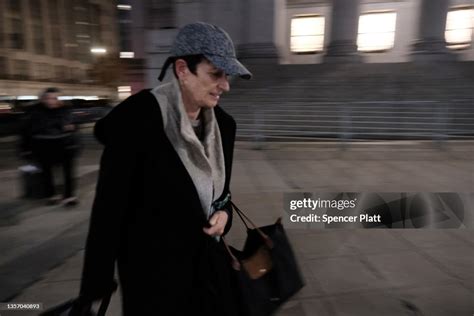 Isabel Maxwell Leaves A Manhattan Court After Attending The Trial Of