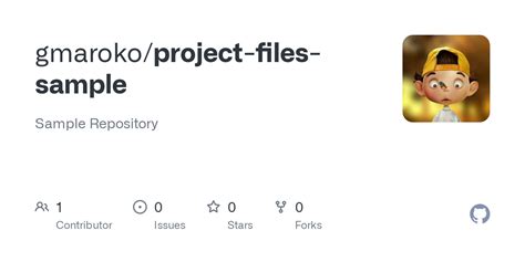 Github Gmarokoproject Files Sample Sample Repository