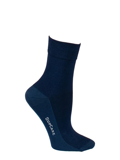 Compression Crew Socks Bamboo Navy Blue Supcare