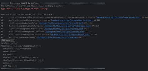 Flutter I Am Creating A Add Task App And When I Ran The App I Get An