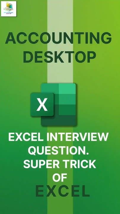 Excel Interview Questionexcel Super Trickexcel Exceltips