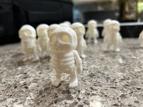 3d Printed Tiny Skeletons Halloween Fun Etsy