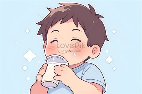 Lovepik صورة  601634792 Id توضيح بحث صور مراهق يشرب الشاي بالحليب