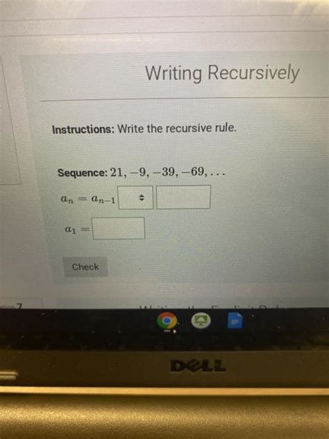 Solved Writing Recursively Instructions Write The Recursive Chegg Com
