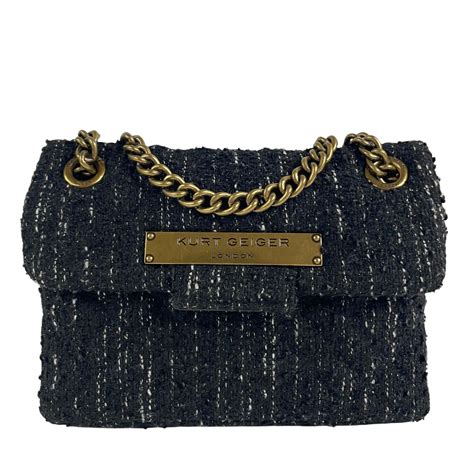 Bolsa Kurt Geiger Tweed Inffino Brechó De Luxo Online Peças