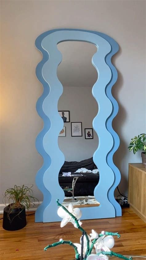 Curvy Mirror Eclectic Decor Funky Mirrors Eclectic Bedroom