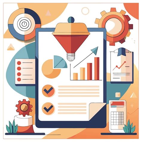 Infographic Illustrating Data Analysis And Business Metrics Premium Ai Generated Vector