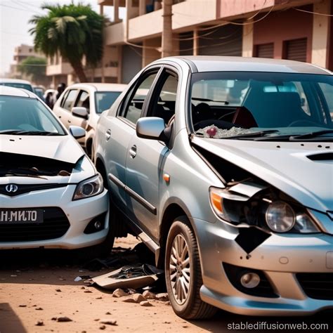 Karachi Vehicle Collision Stable Diffusion Online