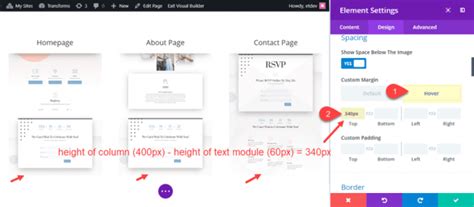 How To Add A Scroll Down Hover Effect To Preview Web Page Designs In Divi