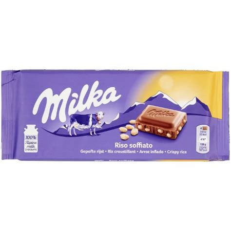 MaxMart Online Milka Alpine Milk With Rice Crisp Choc Bar 100g