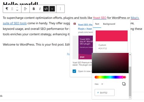 How To Change Link Color In WordPress