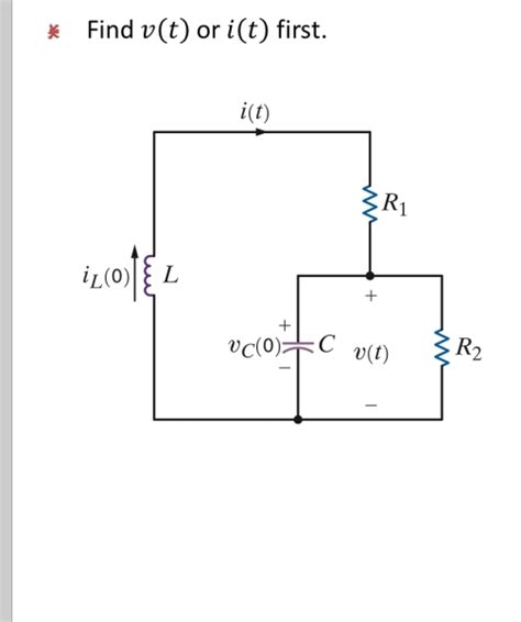Solved Find V T Or I T First
