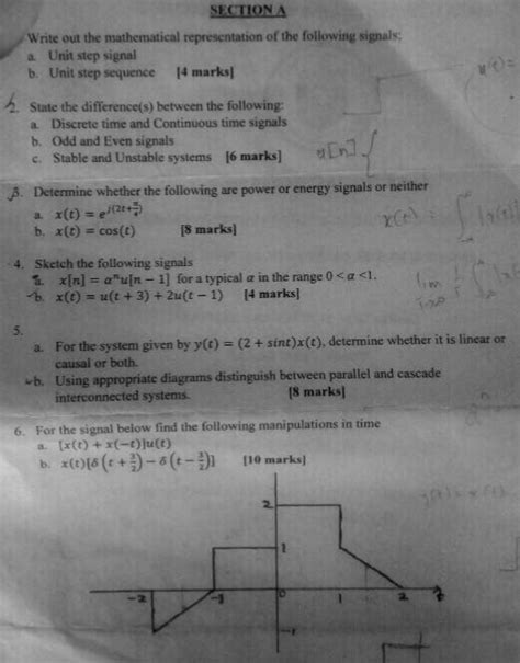 Solved SECTIONA Write Out The Mathematical Representation Of Chegg