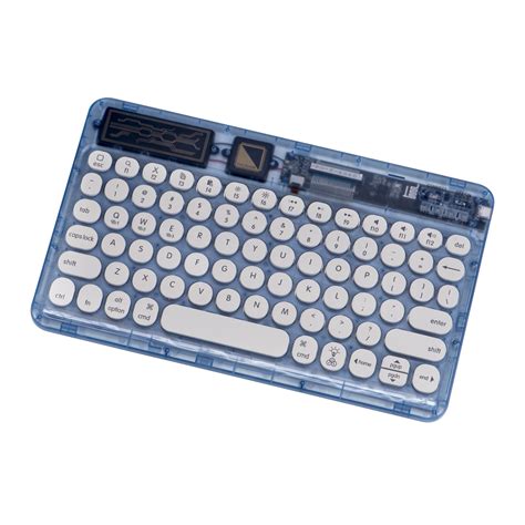 Dpisuuk Wireless Keyboard Multi Device Slim Backlit Computer Keyboard Rechargeable Transparent