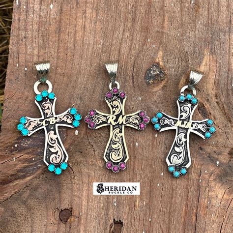 Custom Cross Necklaces Cowgirl Accessories Western Jewelry Cute Jewelry