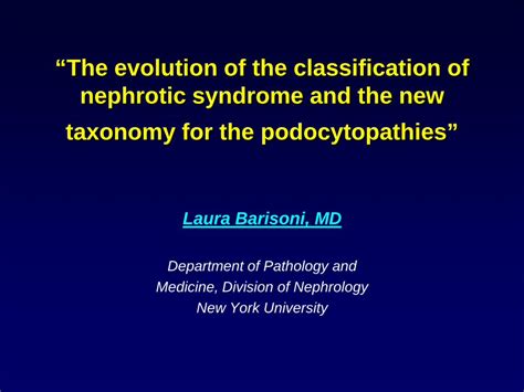 Pdf The Evolution Of The Classification Of Nephrotic Syndrome Nephropathology