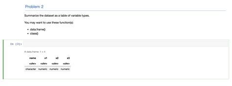 solved construct a dataset i e dataframe with 6