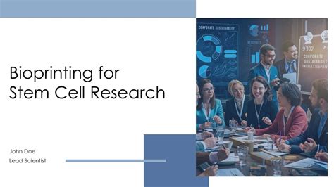 Bioprinting For Stem Cell Research PPT Demonstration ACP PPT Slide