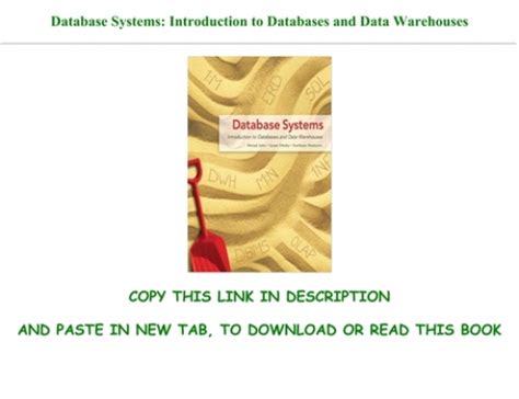 PDF Database Systems Introduction To Databases And Data Warehouses Pre Order