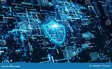 Hi Tech Digital Technology Cyber Security Display Holographic