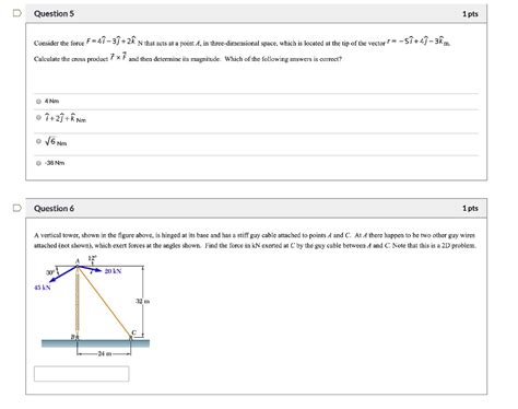 solved question 5 1pts o 4nm o 7 2] k nm o v6nm o 38 nm question 6 1