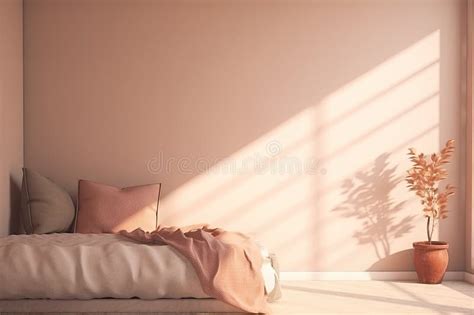 Minimalist Cozy Bedroom With A Comfortable Bed And A Scenic View From Window Good Morning