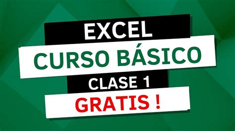 Curso De Excel Basico Introducción Para Principiantes Clase 1 Youtube