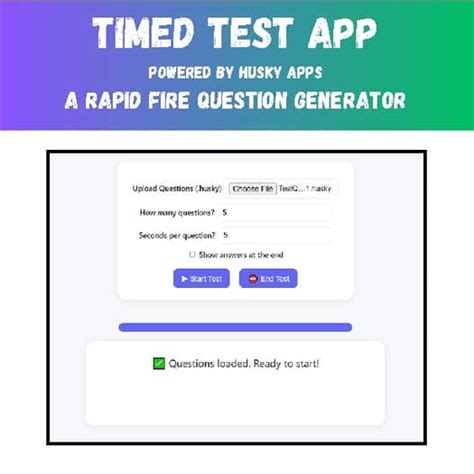 Timed Test App For Husky Apps By Howlin Husky Math Games Tpt