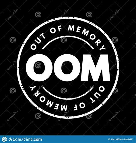 Oom Out Of Memory State Of Computer Operation Where No Additional