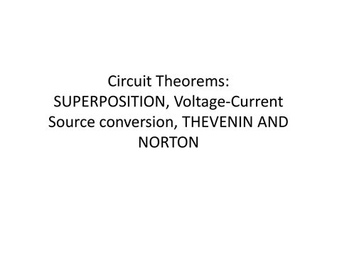 Solution Superposition Thevenin Norton Politeknik Elektronika Negeri