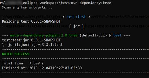 How To Get All The Dependenciesdependency Tree Of A Maven Project