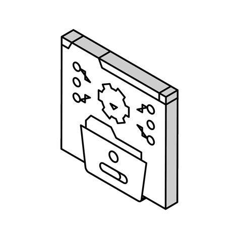 System Integration Analyst Isometric Icon Vector Illustration 39304379