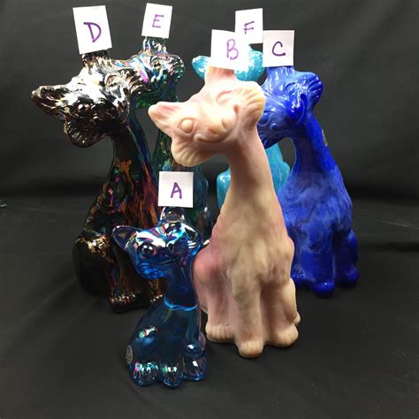 Fenton Large Winking Alley Cats 11 And Kitten 1 Uranium Glow Glass