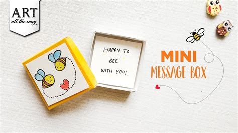 Mini Message Box Simple T Ideas Diy Paper Craft T Box Design Lovecraft Paper Box