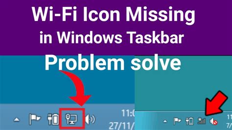 Fix Wi Fi Icon Missing In Windows Laptop Taskbar Windows Wifi Icon Problem Tips