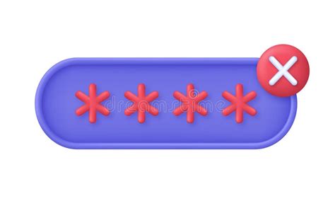 3d Incorrect Password Personal Data Protection On The Internet