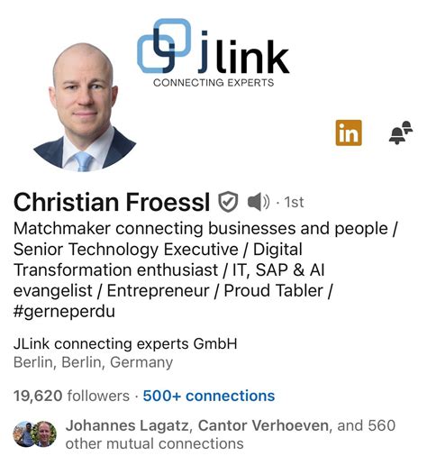 Wouter Van Heddeghem On Linkedin Follow Christian Froessl