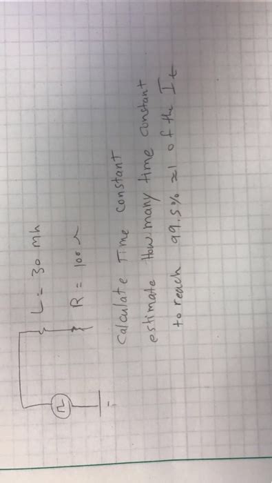 solved calculate time constant estimate how many time
