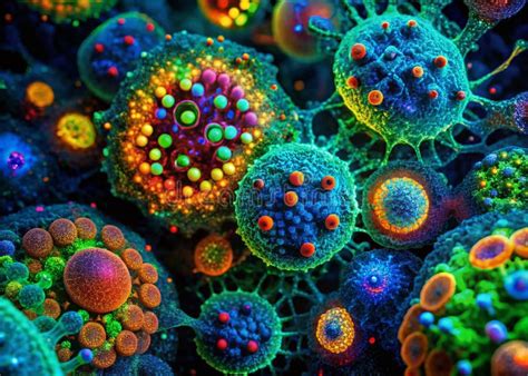 Unveiling Cellular Secrets A Deep Dive Into Cellular Structures Through Vibrant Nighttime