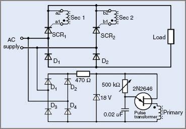 SCR Thyristor Phase Control Circuit