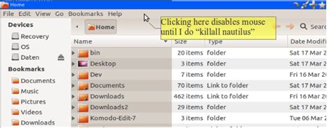 Gnome Clicking On Gtk Apps Menu Bar Kills Mouse Unix And Linux Stack