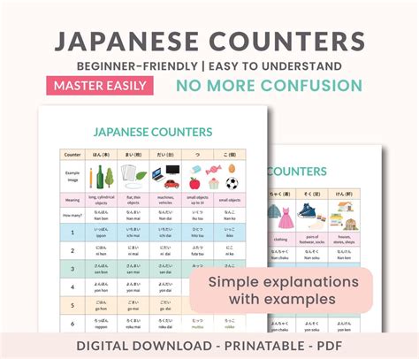 Learn Japanese Counters Beginners Guide With Hiragana And Romaji