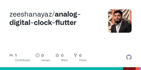 Github Zeeshanayaz Analog Digital Clock Flutter