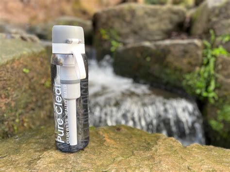 Hiking Water Bottle Filtered Water For Outdoor Adventures Pure Clear
